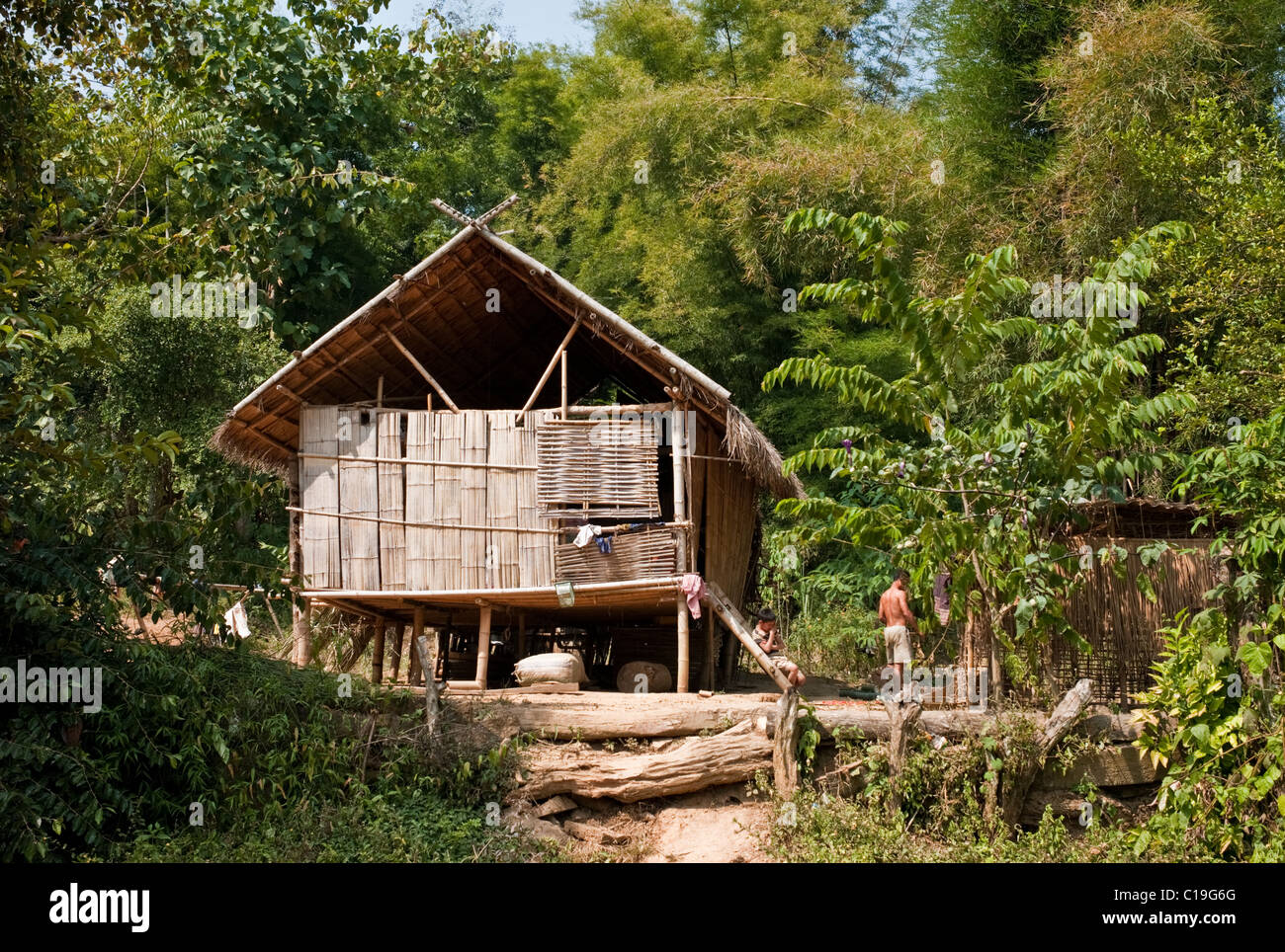 Laos house hi-res stock photography and images - Alamy
