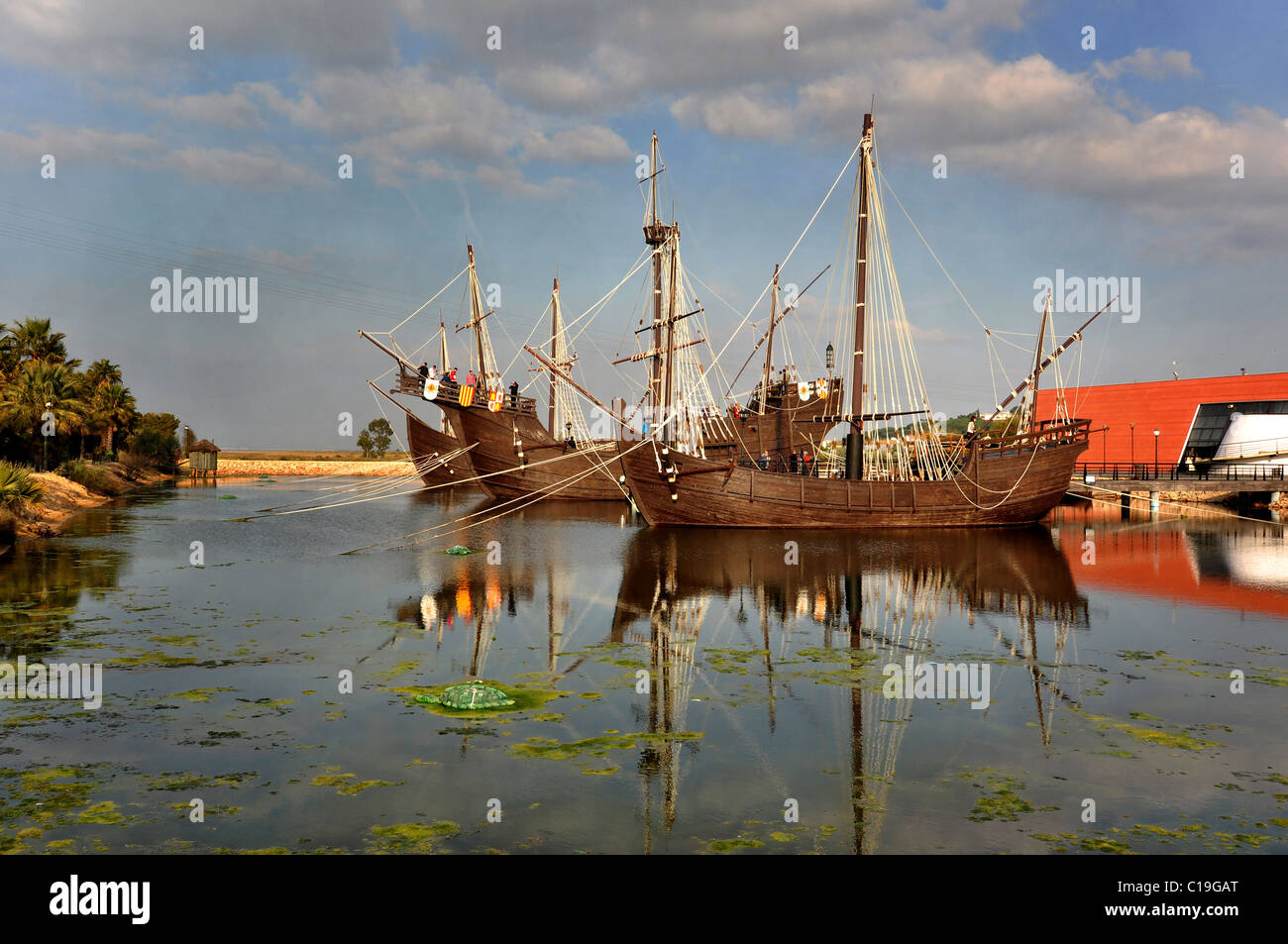 Columbus ships - replicas Stock Photo - Alamy