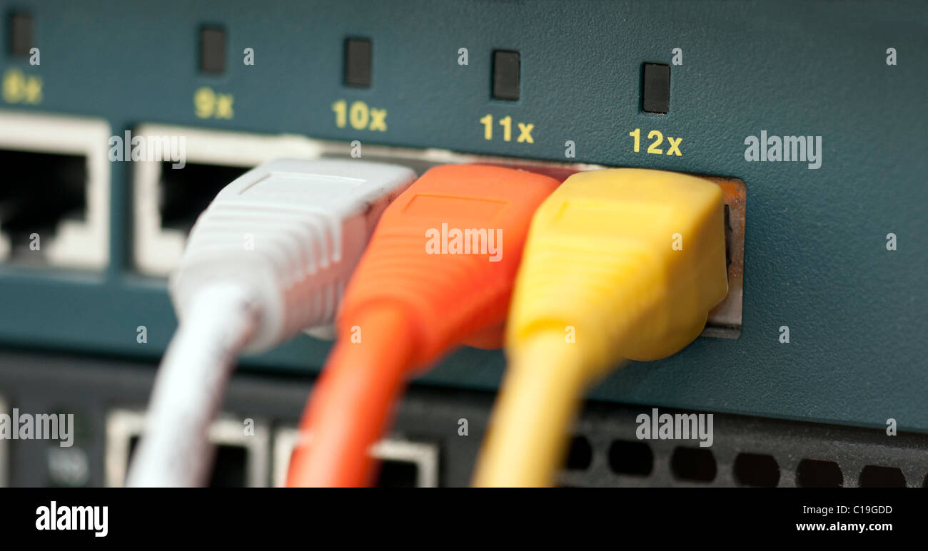 Ethernet plugged in hi-res stock photography and images - Alamy