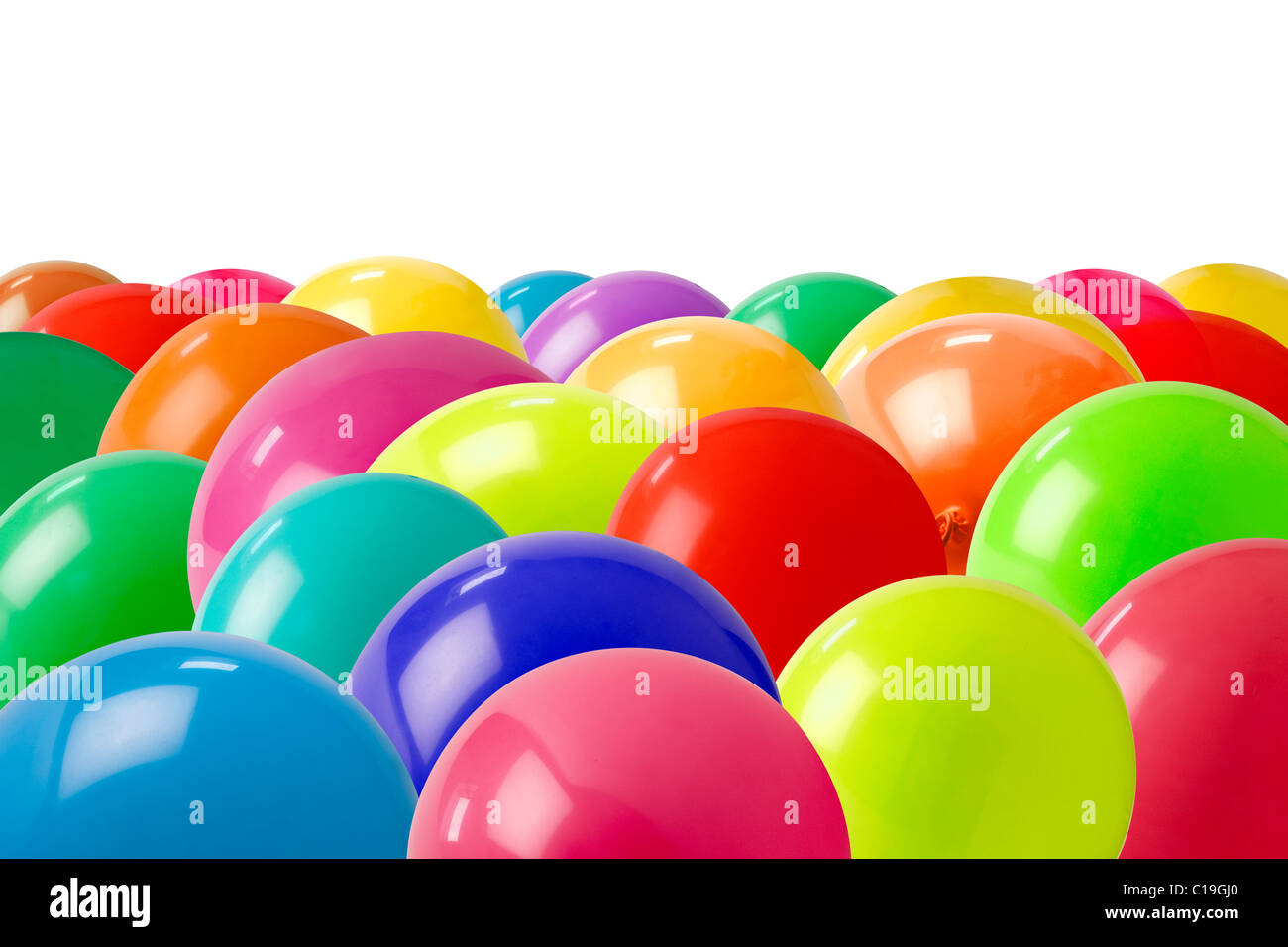 Coloured balloons on floor hi-res stock photography and images - Alamy