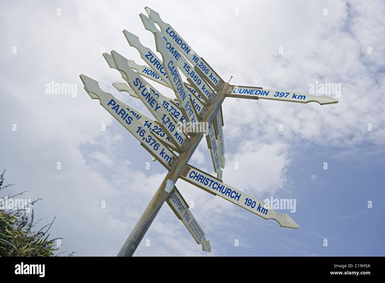 sign post to cities through out the world Stock Photo - Alamy
