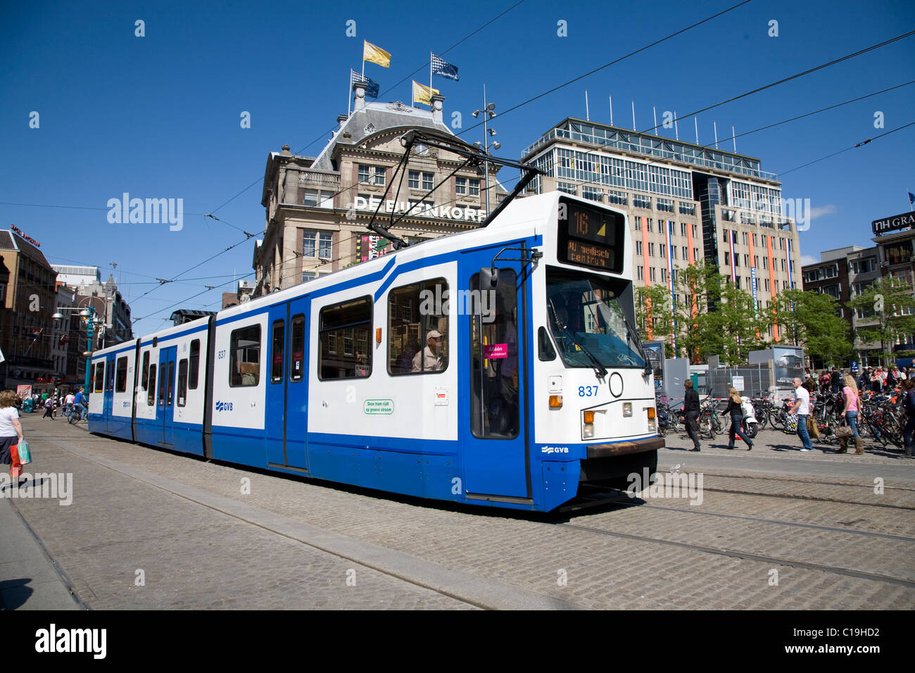 Tram street amsterdam holland hi-res stock photography and images - Alamy