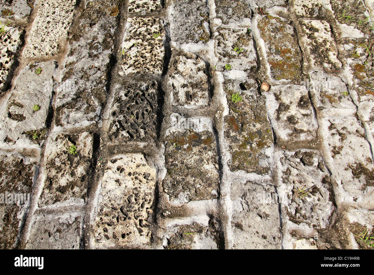 Ancient stone wall, horizontal background Stock Photo - Alamy