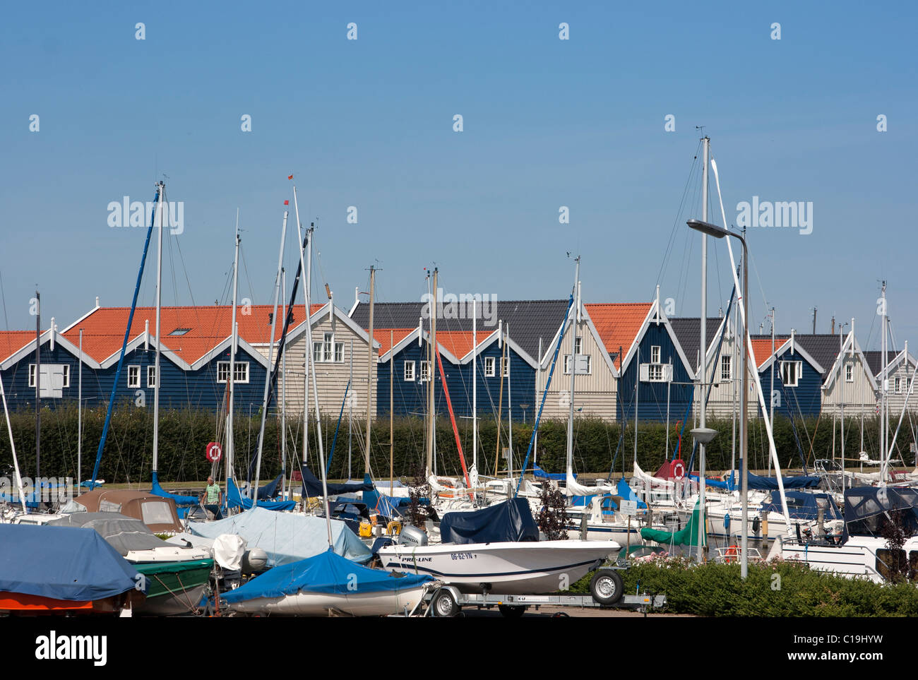 Huizen Marina, Netherlands Stock Photo - Alamy