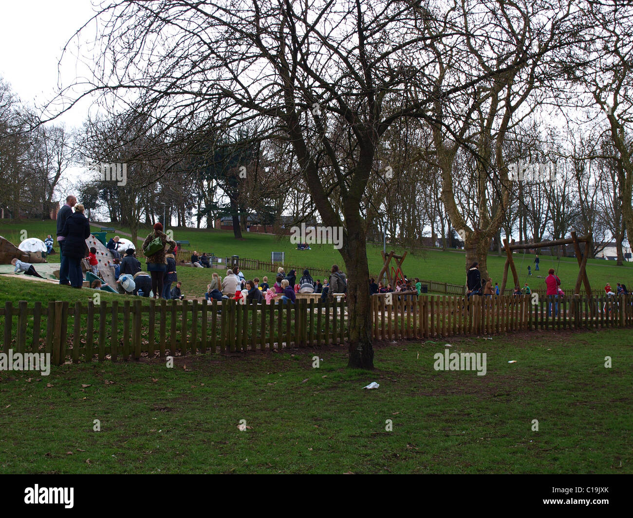 Busy park playground hi-res stock photography and images - Alamy