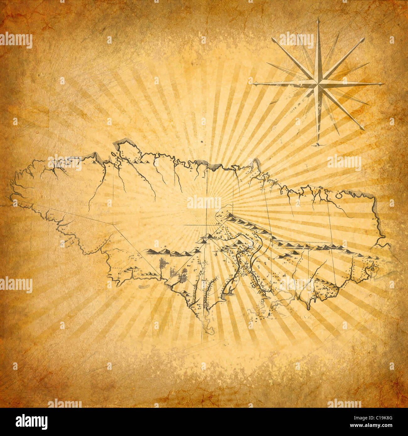 Old grunge map Stock Photo - Alamy