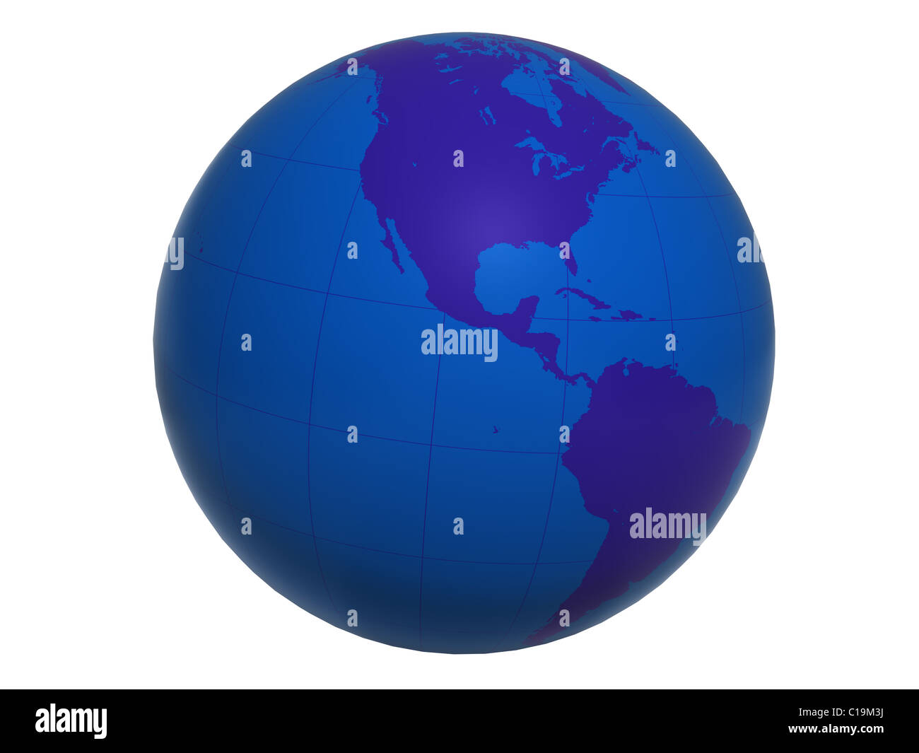 3d rendering of world globe Stock Photo - Alamy