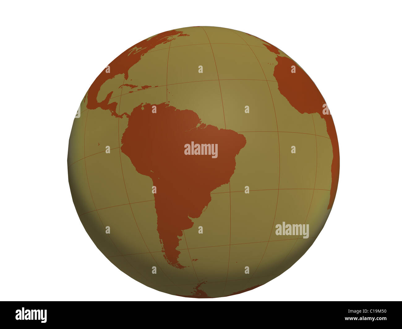 3d rendering of world globe Stock Photo - Alamy