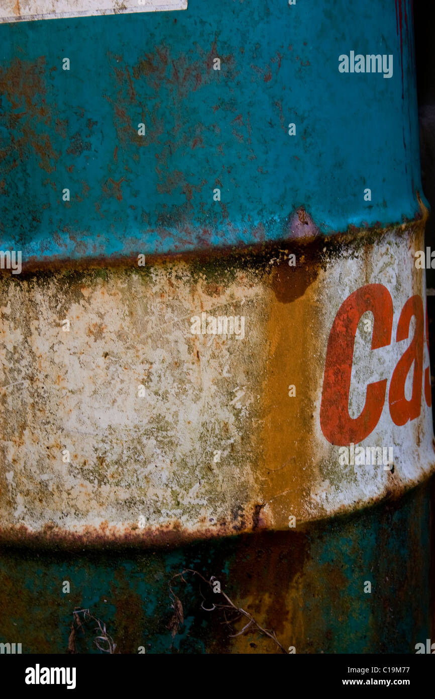 Blue Oil Drum Texture