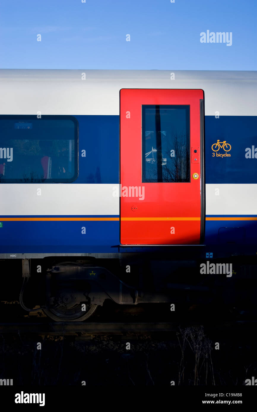 Side By Side Train Train Station Stock Photos & Side By Side Train ...