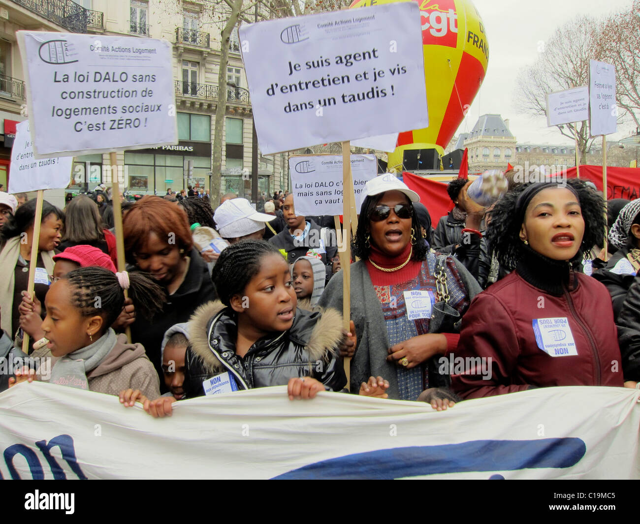 Front holding banners marching african justice hi-res stock photography ...