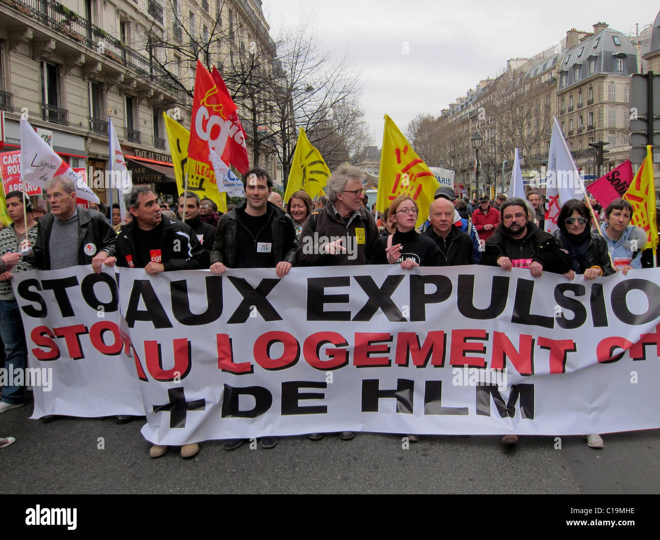 Paris, France, Demonstration Protesting Against Housing Expulsions ...