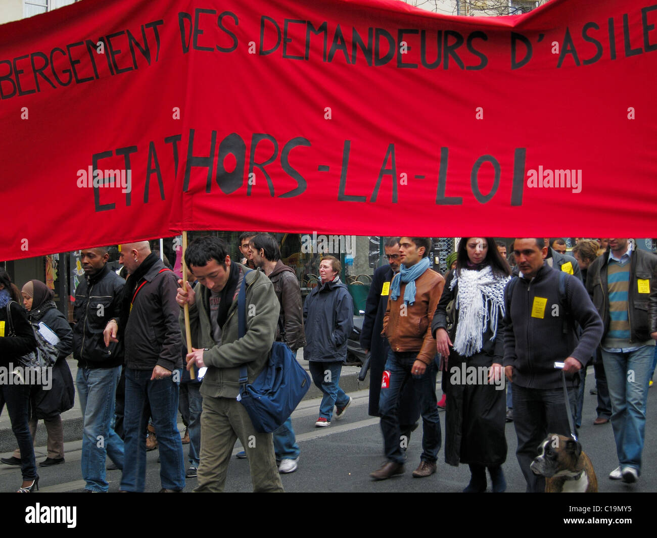 African immigrant france protest hi-res stock photography and images ...