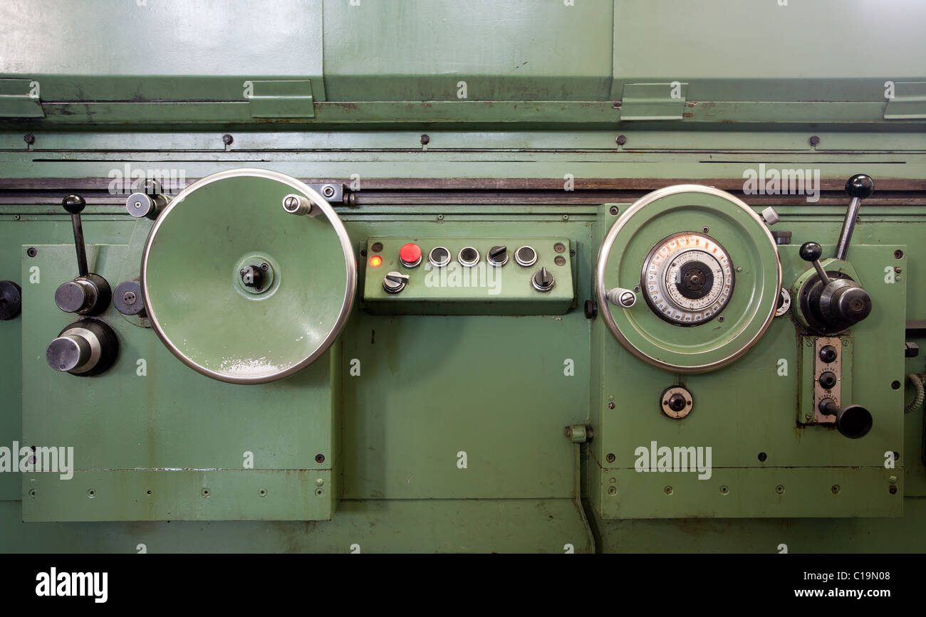 Old green machine producing tools hi-res stock photography and images ...