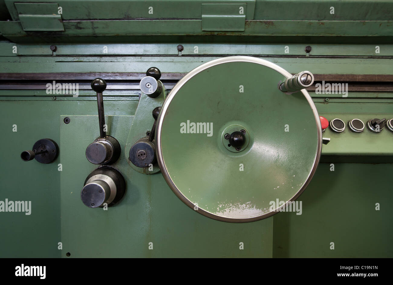 Old green machine producing tools hi-res stock photography and images ...