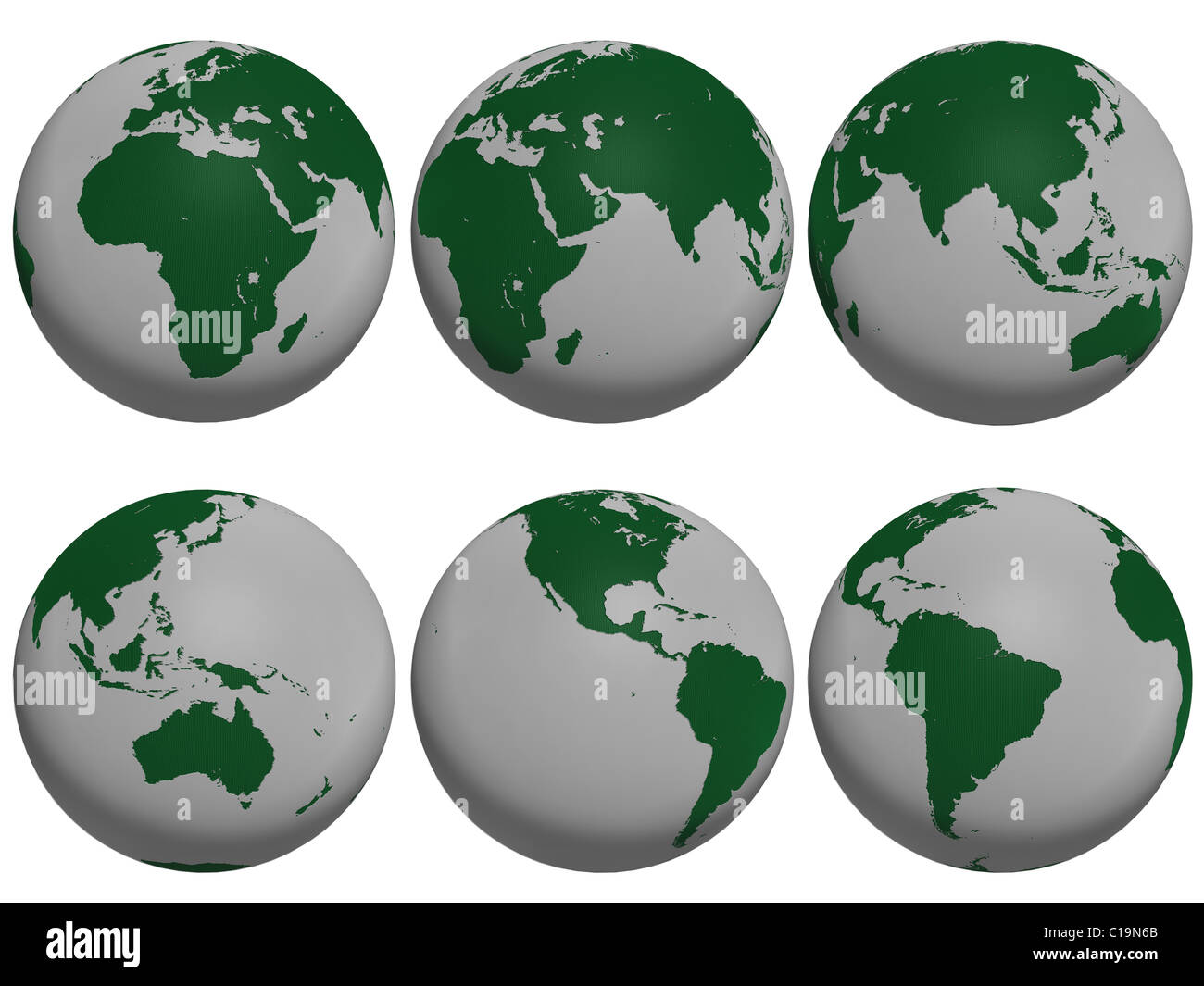 3d rendering of rubber earth planet on white Stock Photo - Alamy