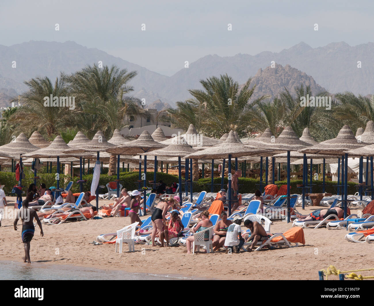 Sea seand umbrella hi-res stock photography and images - Alamy
