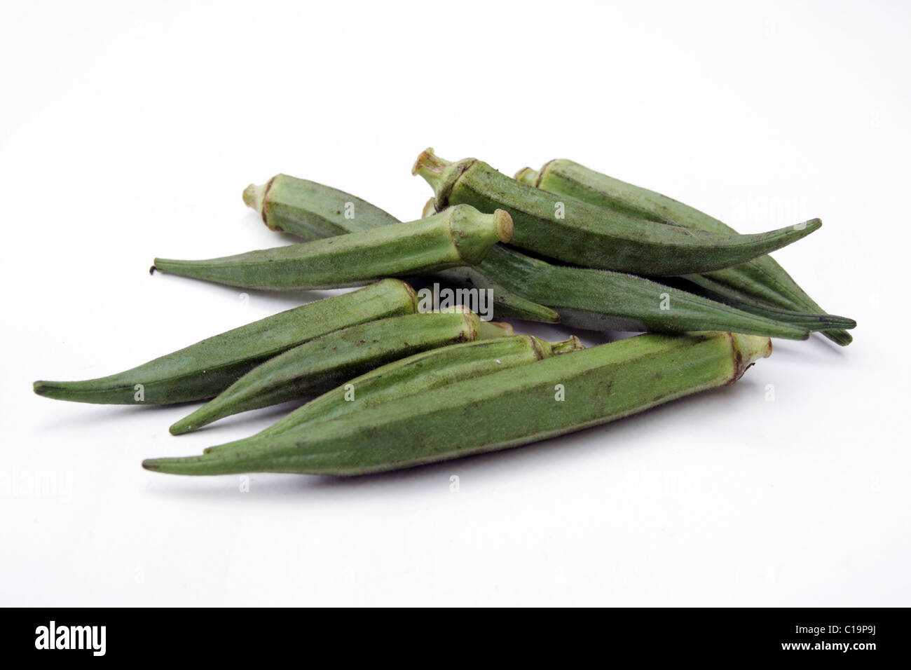 Green okra hi-res stock photography and images - Alamy