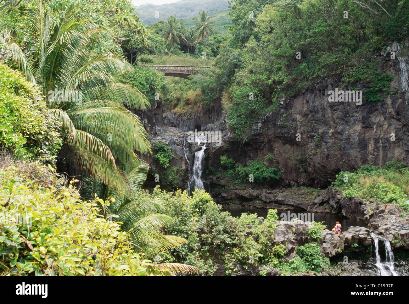 7 Pools, Oheo Gulch, Kip[ahulu, Hana Coast, Maui, Hawaii Stock Photo ...