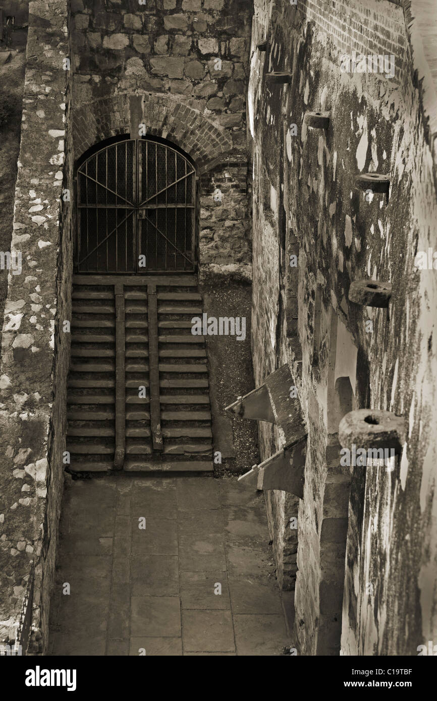 Prison in a fort, Jhansi Fort, Jhansi, Uttar Pradesh, India Stock Photo ...