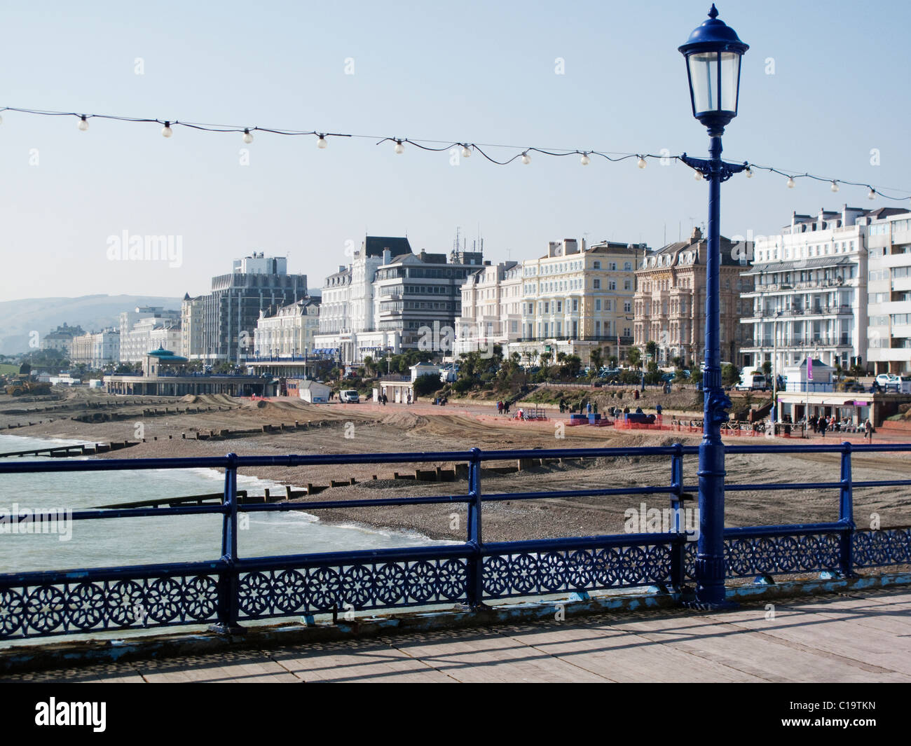 The seafront at Eastbourne in East Sussex from the pier Stock Photo - Alamy