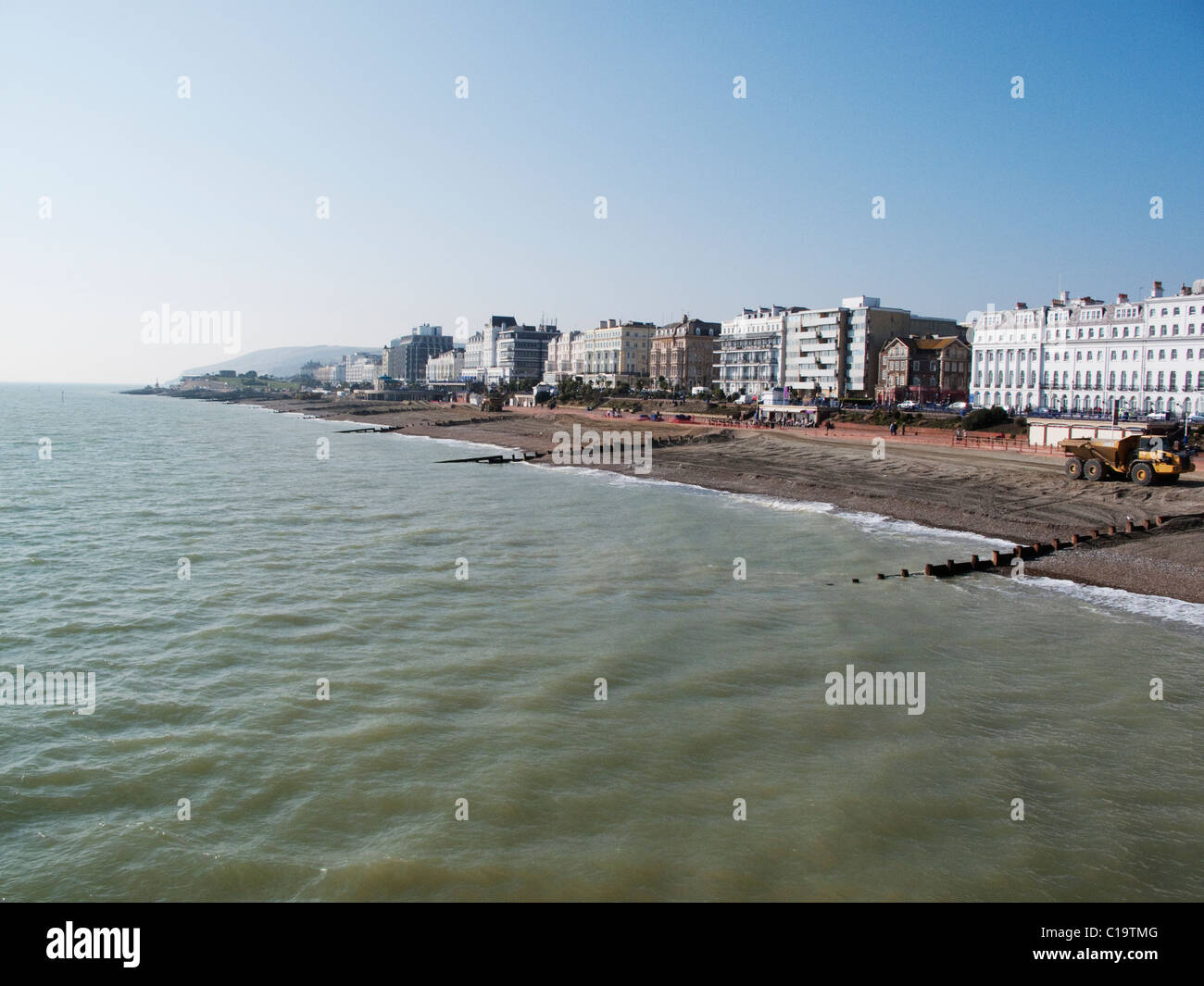 Eastbourne beach groynes hi-res stock photography and images - Alamy