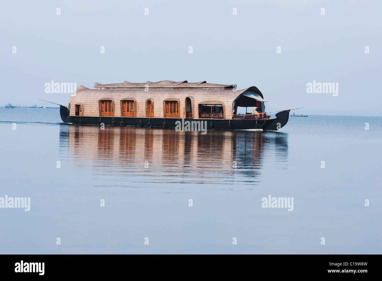 Kerala Houseboat Backwaters Background High Resolution Stock ...