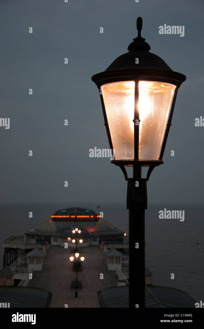 Cromer pier at night winter Stock Photo - Alamy
