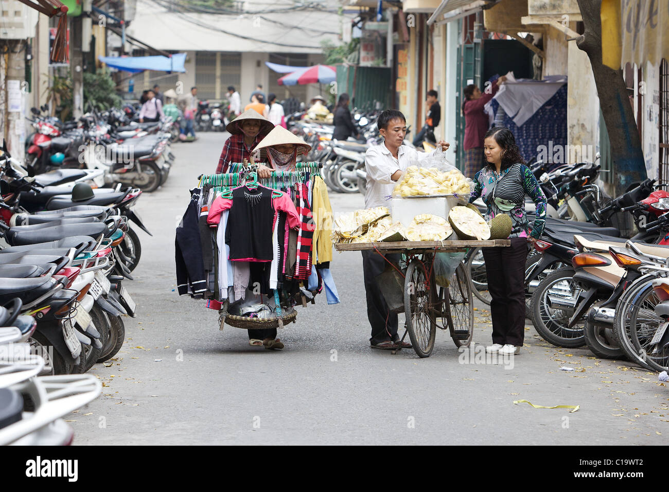 Hanoi street life, Hanoi, Vietnam Stock Photo - Alamy