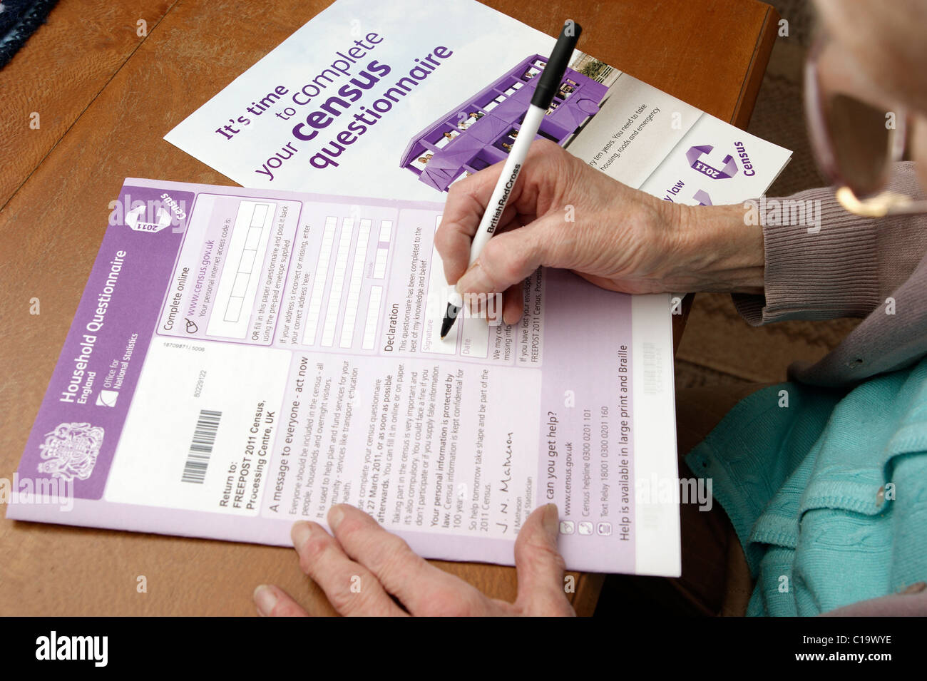 When to complete your census form hi-res stock photography and images ...