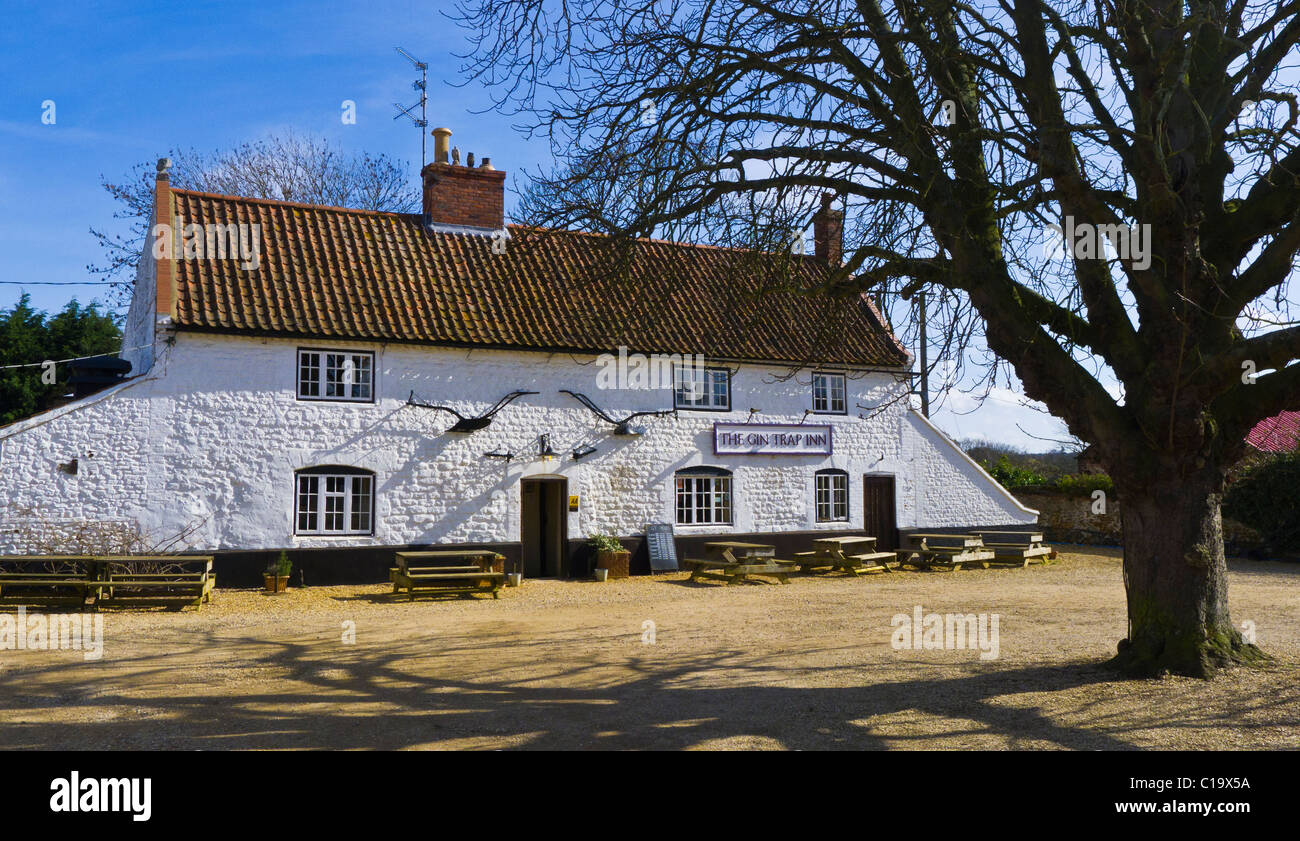 The Gin Trap Inn public house at Ringstead in Norfolk Stock Photo - Alamy