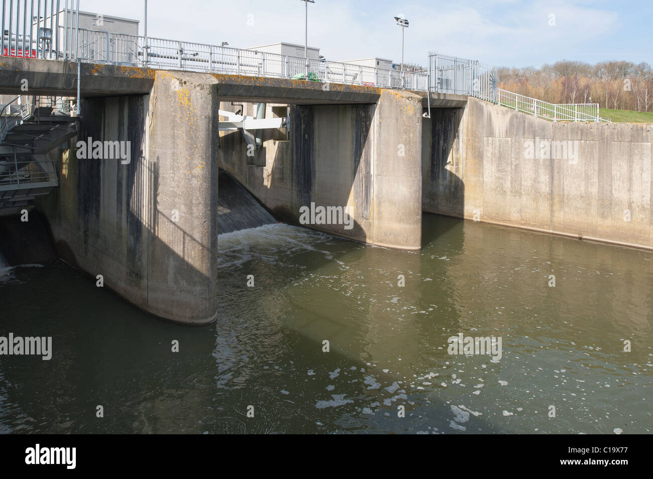Leigh flood barrier on River Medway Stock Photo - Alamy