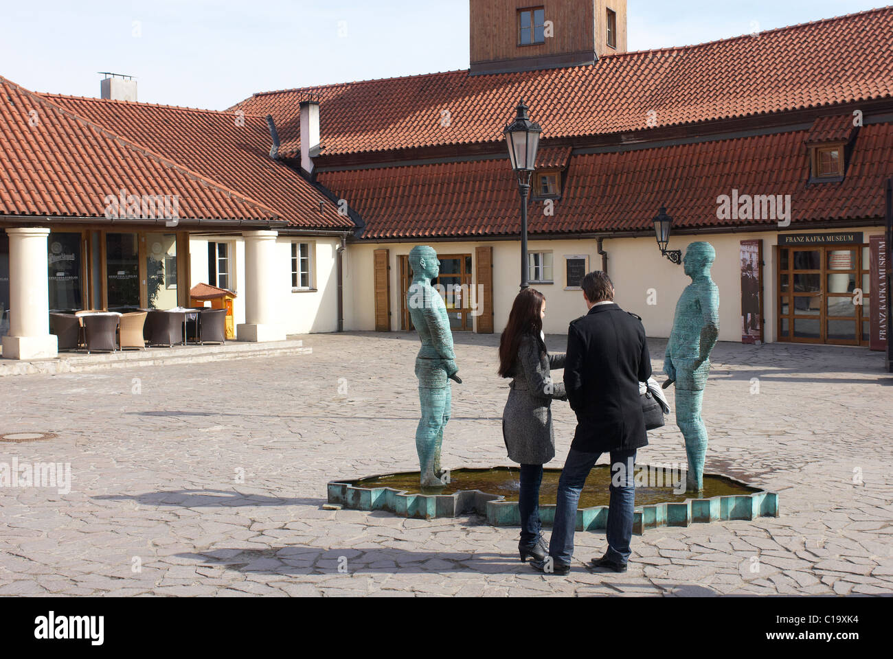 Prague Kampa Island Kafka Museum Hergertova Cihelna Stock Photo - Alamy