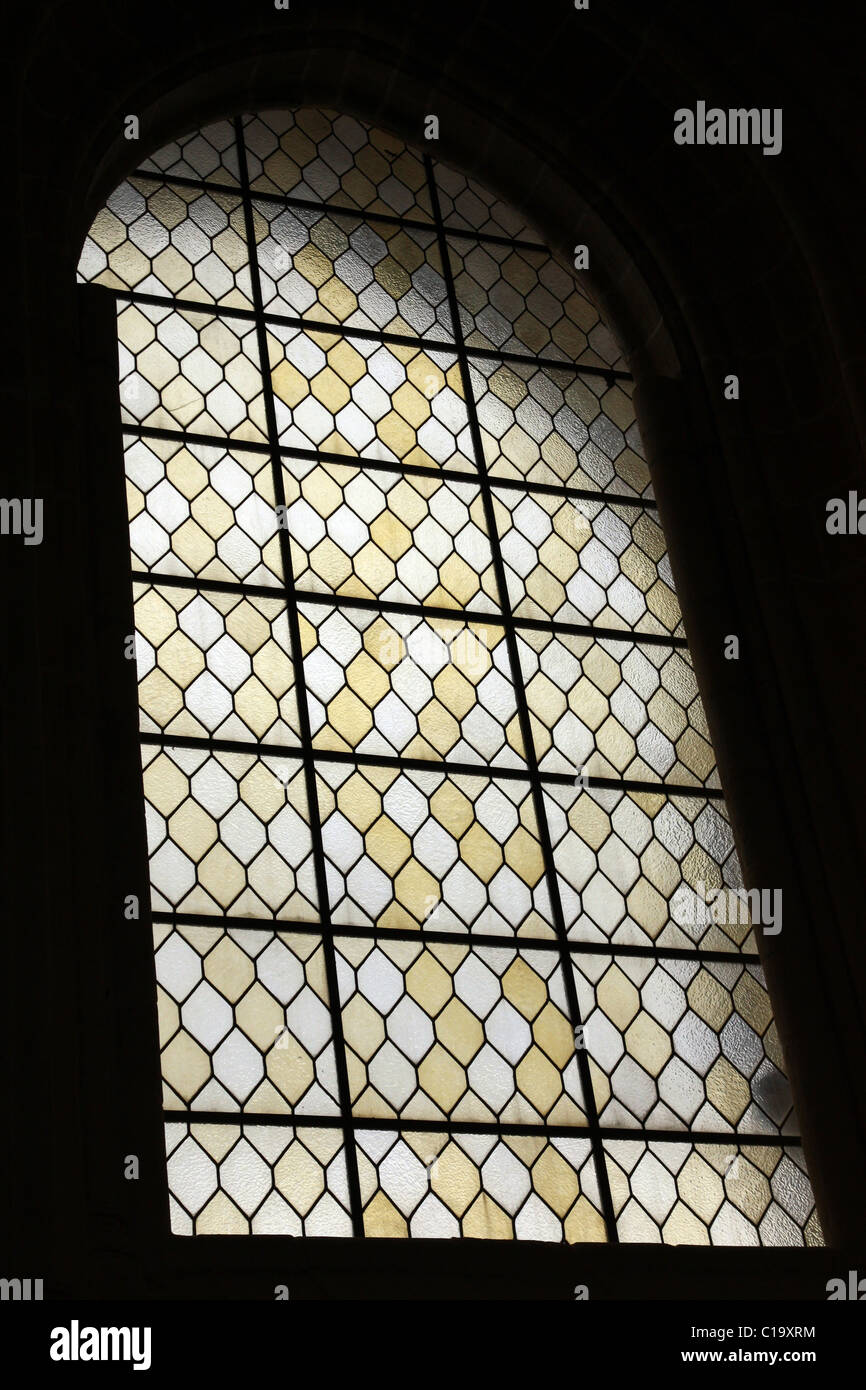 view of a typical window of a church Stock Photo - Alamy