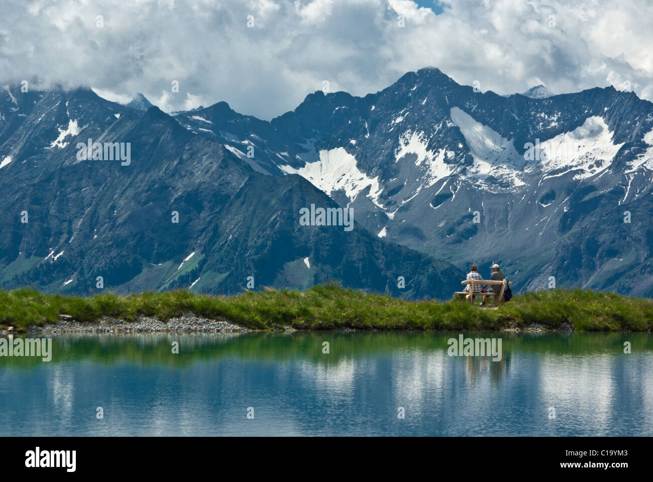 Scenic view of the Austrian Alps Stock Photo - Alamy