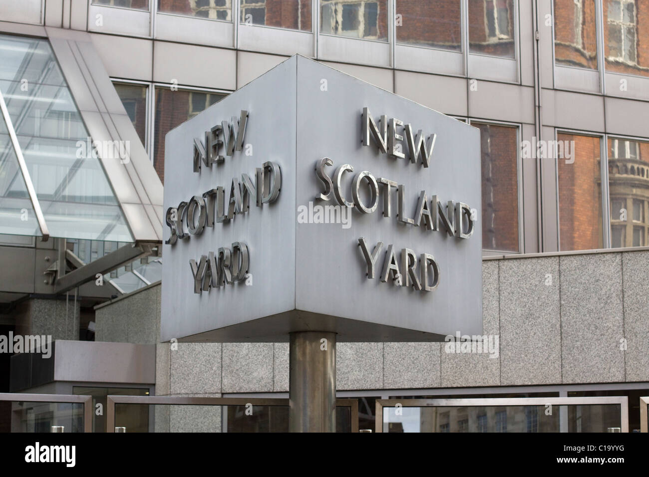The sign at New Scotland Yard London England Stock Photo - Alamy