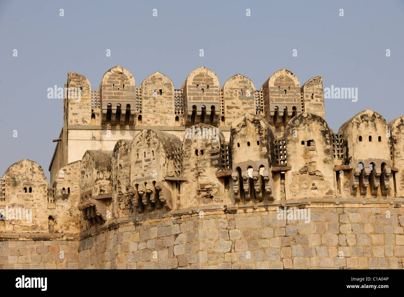 Parapet, Golkonda Fort, Hyderabad Stock Photo - Alamy