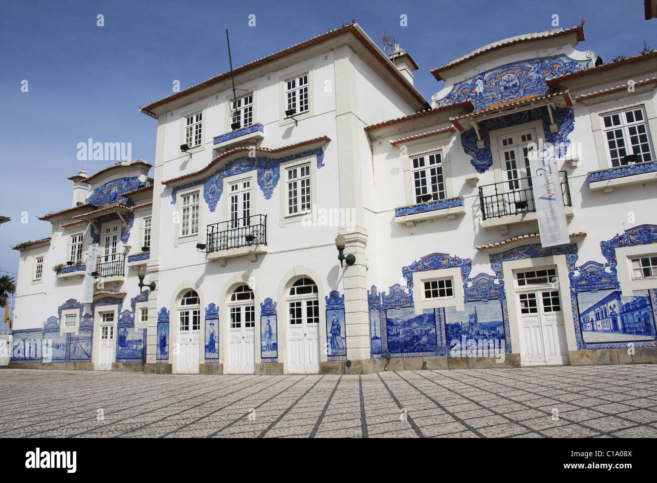 View of the historical train station building featuring the famous ...