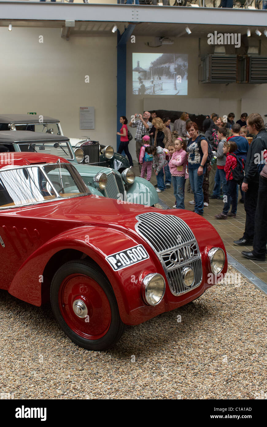Transportation hall in the National Technical Museum after ...