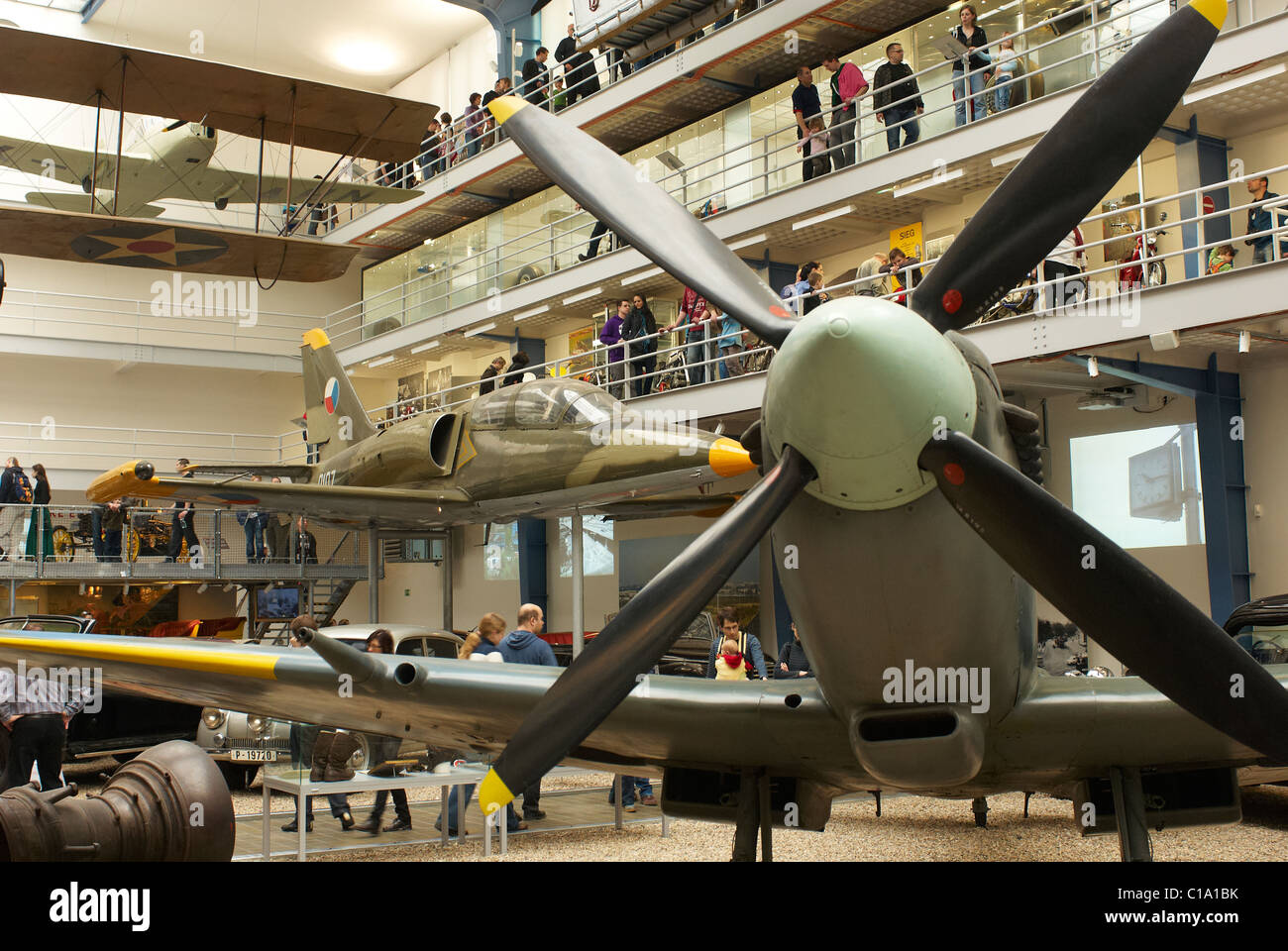 Transportation hall in the National Technical Museum after ...
