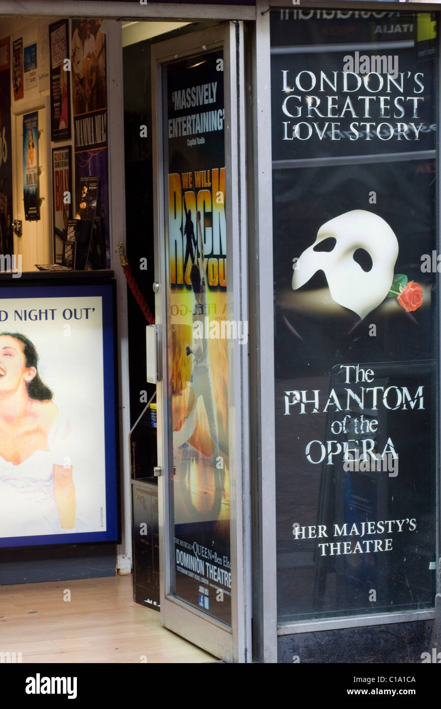 Theater Billboard Advertising Phantom of the Opera Stock Photo - Alamy