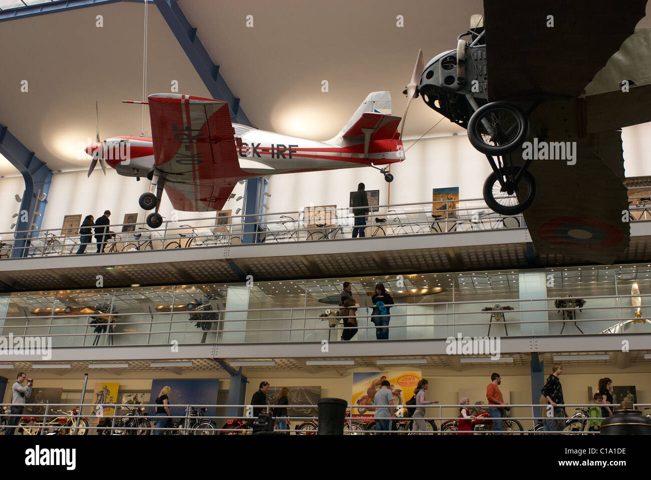 Transportation hall in the National Technical Museum after ...