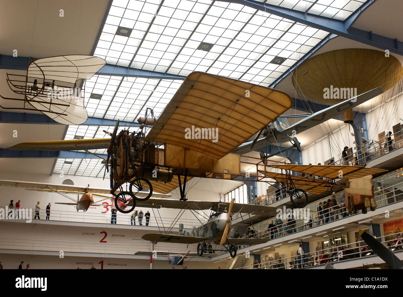 Transportation hall in the National Technical Museum after ...