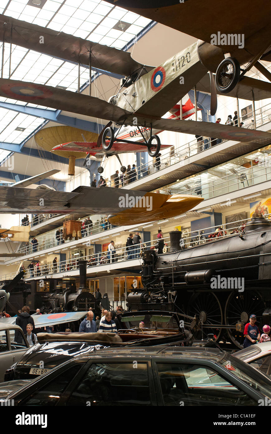 Transportation hall in the National Technical Museum after ...