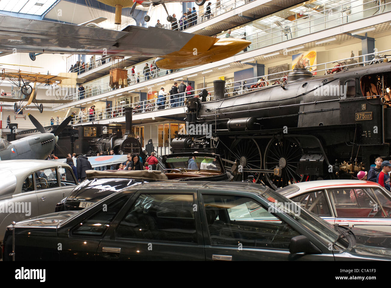 Transportation hall in the National Technical Museum after ...