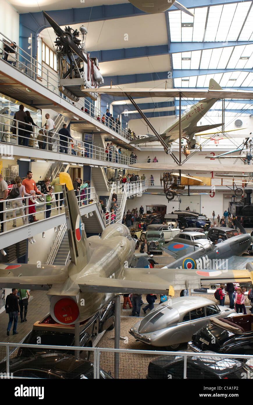 Transportation hall in the National Technical Museum after ...
