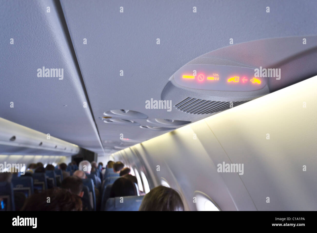 Seat belt sign hi-res stock photography and images - Alamy
