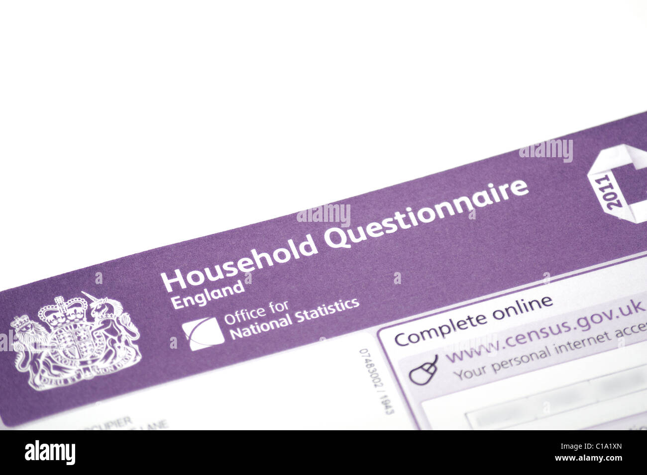 Census form 2011 hi-res stock photography and images - Alamy