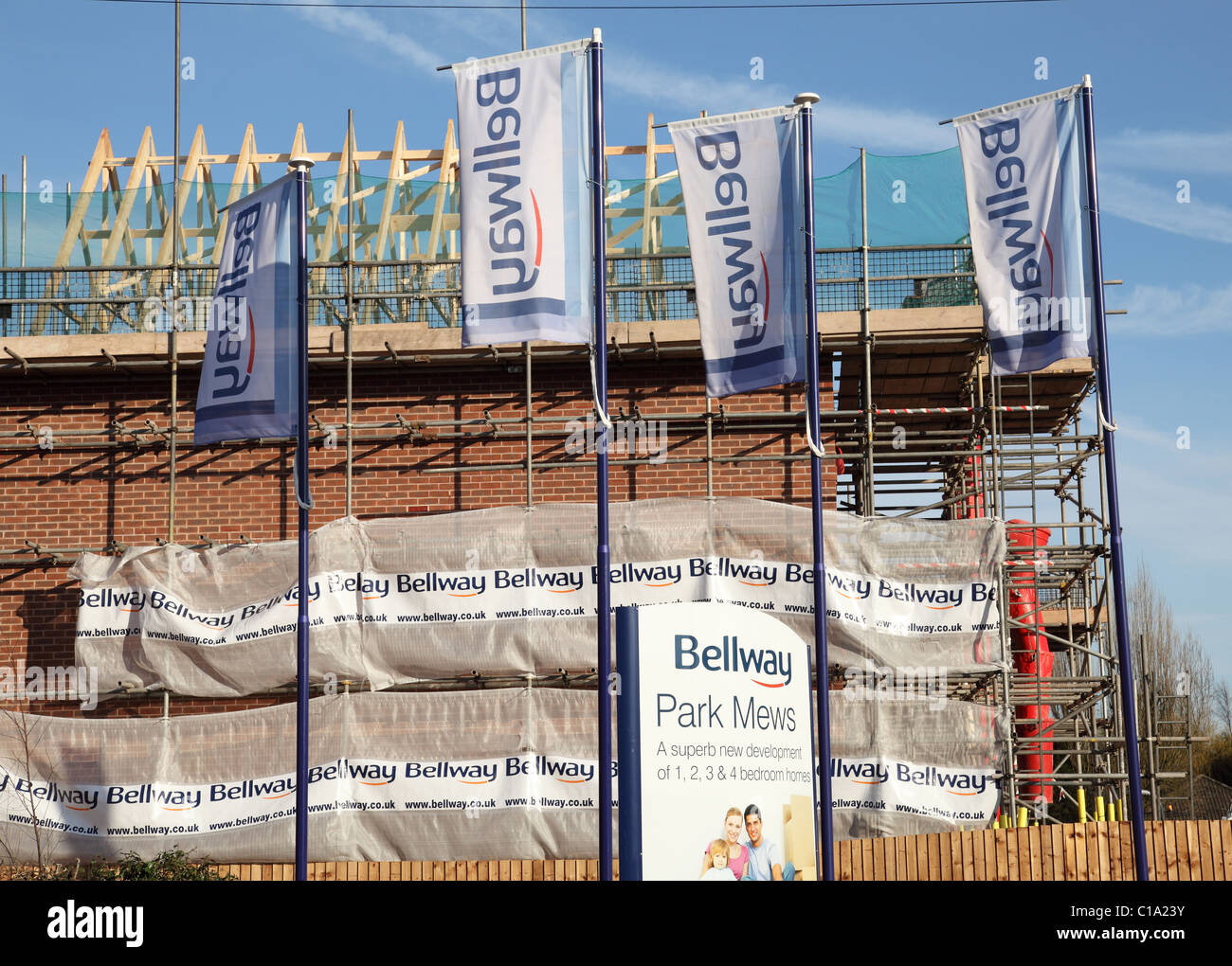 A Bellway construction site in a U.K. city Stock Photo - Alamy