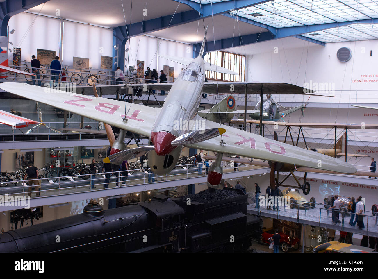 Transportation hall in the National Technical Museum after ...
